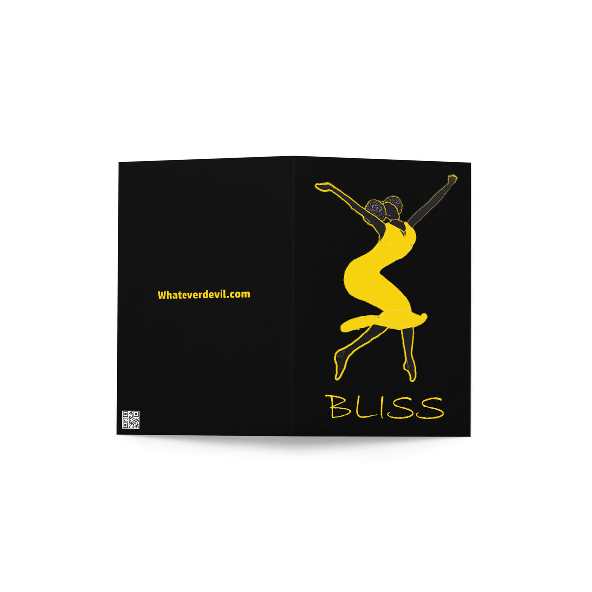 "BLISS" Greeting Card – "Whatever devil!"